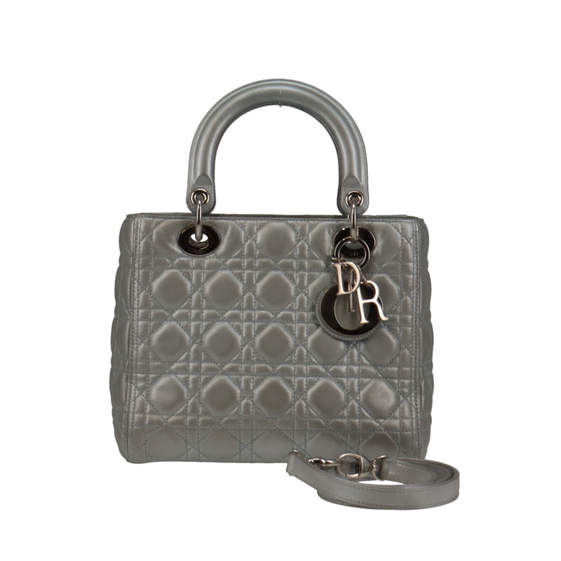 Dior Pearlescent Mint Medium Lady Dior With Strap 2015 – Designer ...